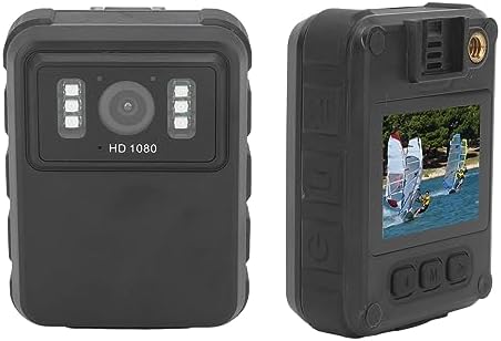 Fockety Body Camera, 2K Video Camera with Night Vision, 1800mAh Battery ...