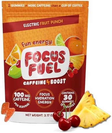 Amazon.com: FocusFuel Energy Chews - Focus + Energy Gummies, 100mg ...