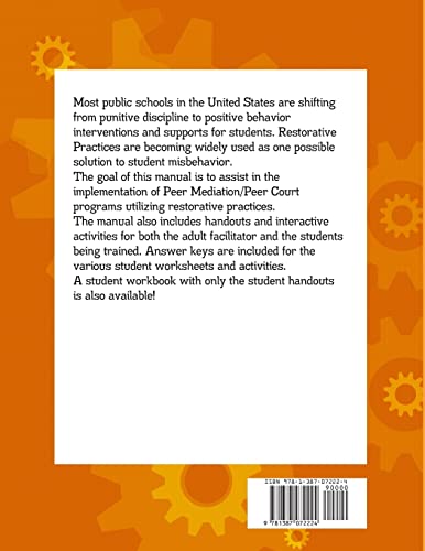 Snapklik.com : Restorative Practices And Peer Mediation Training Manual