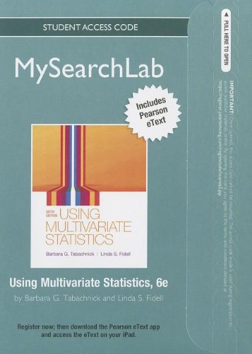 Amazon.com: MySearchLab with Pearson eText - Standalone Access Card - for Using Multivariate ...