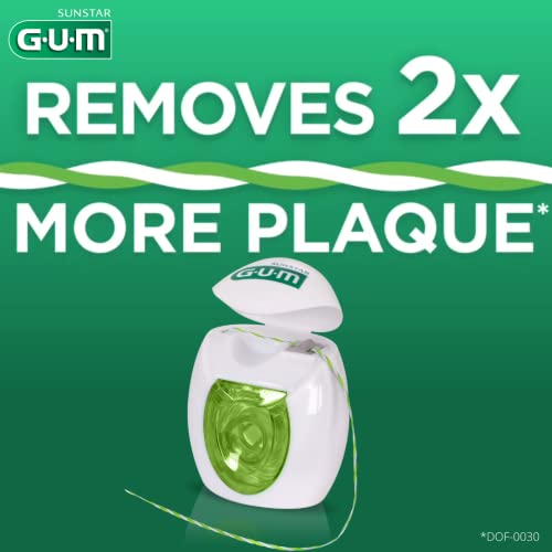 GUM Dual-Defence Fil dentaire torsadé Menthe 2 x 35 m