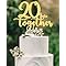Amazon.com: 50 years together golden cake topper, happy 50th ...