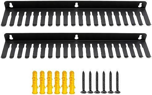 Amazon.com: Wall Mountable Cable Hanger and Organizer, 19 Cable Slots ...