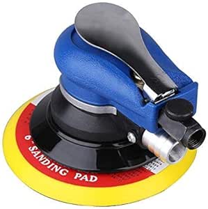 GOTOTOP 6" Pneumatic Sander Handheld Compressed Air Rotorbital Sander ...