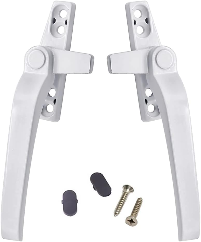 CJBIN Window Handle, 2pcs Double Glazing Window Handles, White ...