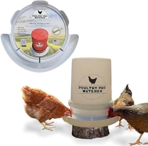 Amazon.com : Poultry Pro Waterer DIY Port PVC Gravity Fed Chicken ...