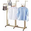 Amazon.com: FKKPRVAX Floor Standing Metal Garment Rack - Heavy Retail ...