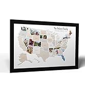 Amazon.com: 50 States USA Photo Map - Frame Optional - Made in America ...