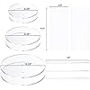 Amazon.com | Aquiver Acrylic Round Cake Disk Set - Cake Discs Circle ...