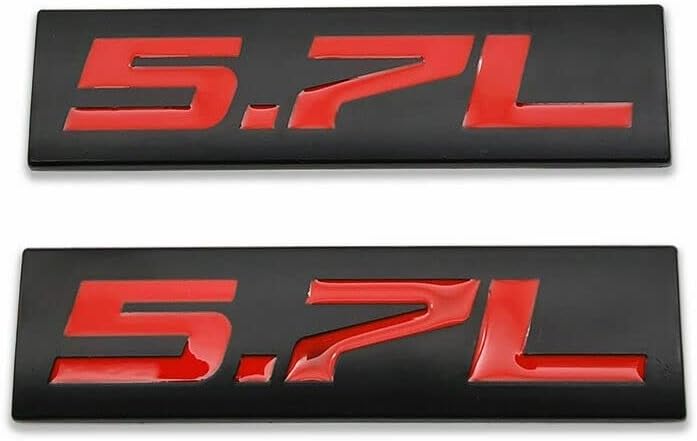 Amazon.com: Yoaoo 2X OEM Red 345 Emblem Badges Alloy 3D Logo ...