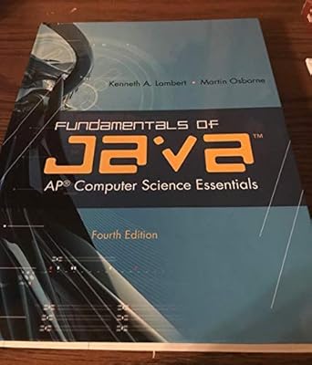Fundamentals of Java: Kenneth A. Lambert: 9780538744928: Amazon.com: Books