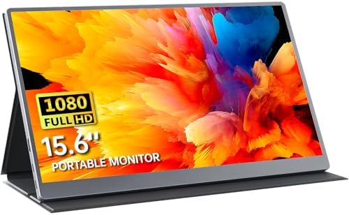 Amazon.com: cocopar Portable Laptop Monitor 15.6 Inch 1080P FHD HDMI ...