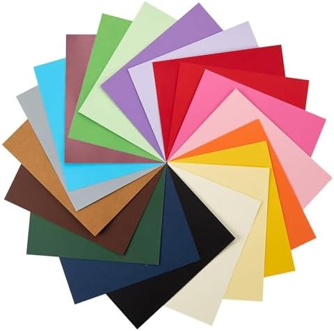 CUSTZ 80 Sheets Thick Cardstock Colored Premium Smooth Heavy 8.5"x11 ...
