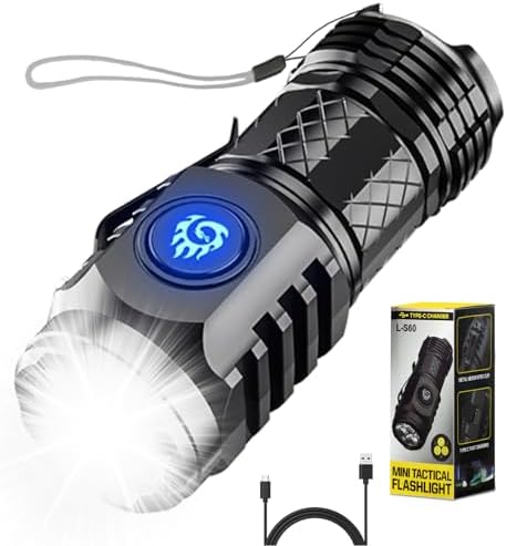 LIXINS Three-Eyed Monster Mini Flashlight - Rechargeable Triple Lens ...