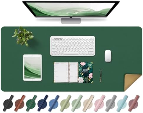 Scribble PU Leather Desk Mat, Large Mouse Pad, Table Protector 40 x ...