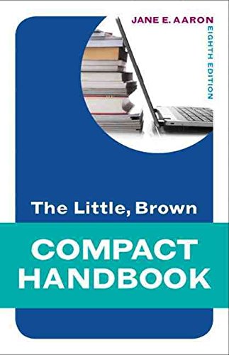 The Little, Brown Compact Handbook With Exercises: Jane E. Aaron ...