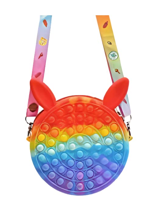 Buy Lakshan Shopping Pop It Bag Round Shape with Rabbit Ear Sling Bag ...
