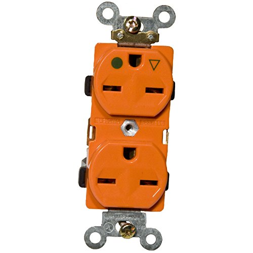 Morris Products 82233 Isolated Ground Duplex Receptacle Orange 15A-250V ...