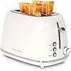 Amazon.com: Roter Mond 2 Slice Toaster Retro Stainless Steel with Bagel ...