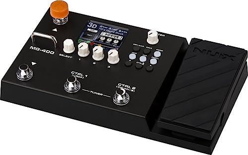 NUX MG-400 Guitar Multi-FX Pedal with dual processors and delivering ...