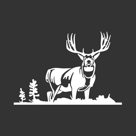 Amazon.com - Broadside Mule Deer Decal - Mule Deer Hunting Decals ...