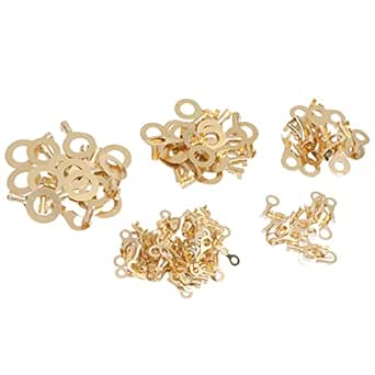 Ring Terminal, 150PCS Brass Open Barrel Design Wire Connector Tabs with ...