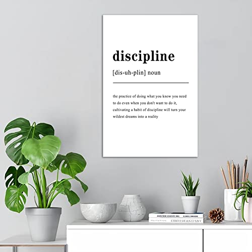 Snapklik.com : Discipline Noun Wall Art Discipline Motivational Print ...