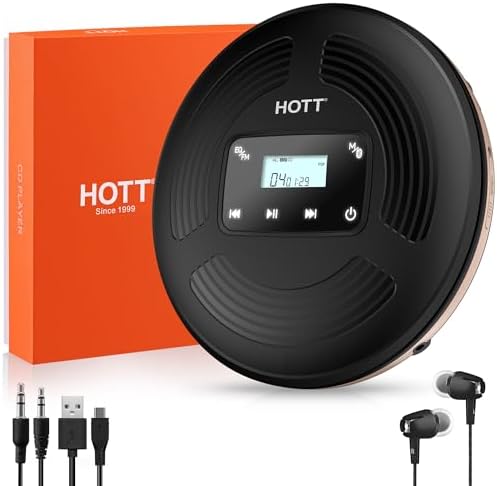 Amazon.com: 2000mAh Rechargeable Discman CD Player:Walkman CD Player ...