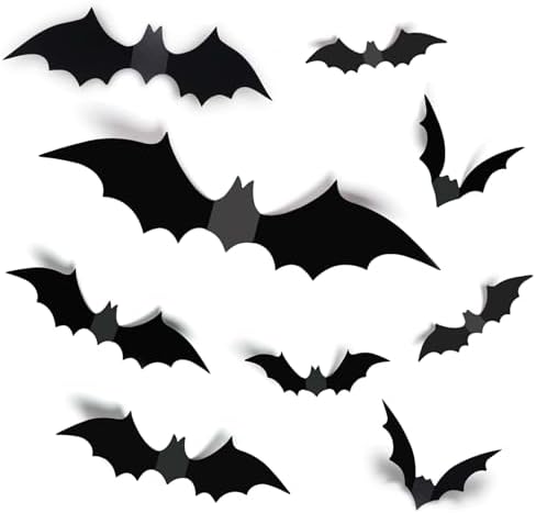 Amazon.com: 34Pcs Halloween Ghost Wall Decor 3D Ghost Wall Stickers ...