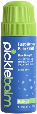 Amazon.com: PickleBalm Pickleball In-Game Muscle Pain Relief Roll-On ...