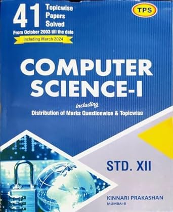 TPS Computer Science i, std XII, Maharashtra Board Class 12 : CHINCHURE/JAWALE/JOSHI: Amazon.in ...