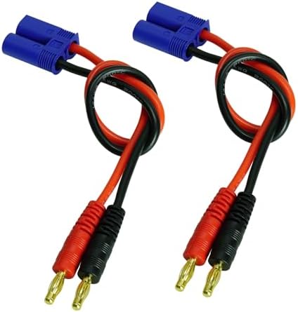 Amazon.com: FLASH HOBBY EC5 Connector to 4mm Banana Plugs 14AWG RC ...