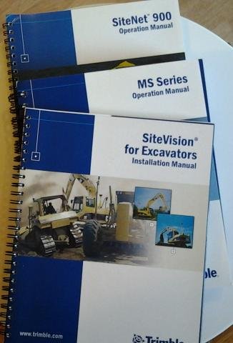 THREE VOLUMES: Trimble: MS Series Operation Manual, SiteVision for ...
