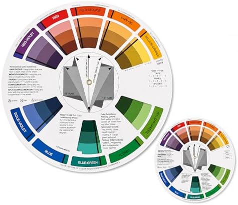 Amazon.com: Creative Color Wheels for Artists, Paper Paint Mixing Guide ...