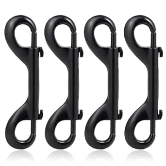 Double Ended Bolt Snaps Hook Trigger Clips Chain Metal Clips Black 4.7 Inch 4pcs: Amazon.com ...