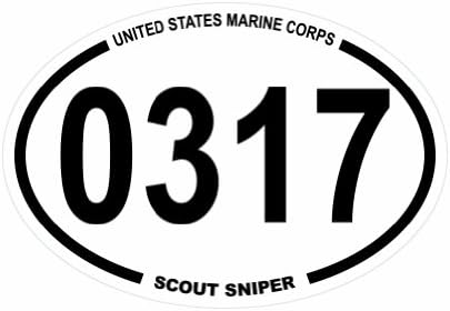 Amazon.com - United States Marine Corps MOS 0317 Scout Sniper Oval ...