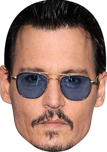 FoxyPrinting Johnny Depp Tv Stars Celebrity Cardboard Party Face Mask ...