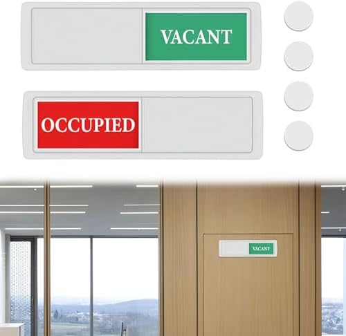 Do Not Disturb Sliding Door Sign, Vacant/Occupied Sign for Bathroom ...