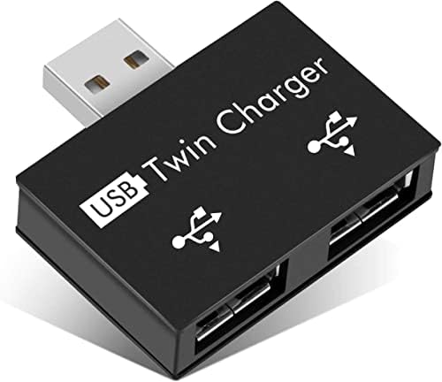 Amazon.com: 2 Port USB 2.0 Hub, USB Multiport Adapter, Ultra Slim ...