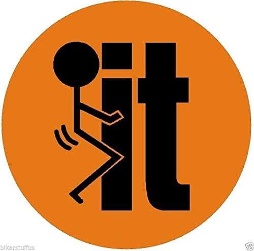 Amazon.com: F$CK IT Bumper Sticker Black ON Orange Laptop Sticker ...