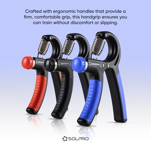 Solpro FirmFlex Adjustable Hand Grip Strengthener for Men & Women | Adjustable 5 to 60 kg ...