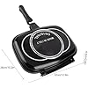Amazon.com: Double Side Pan, Grill Pan Frying Double Side Portable Anti ...