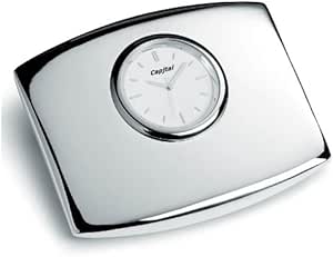 Amazon.com: Classic Fine Silver Plated Desk Clock : Home & Kitchen