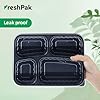 Amazon.com: FRESHPAK Meal Prep Container, 4 Compartment 40-Pack To Go ...