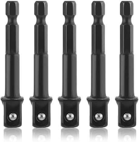 3/8 Stecknuss Adapter, 5Packs 3/8" Drill Socket Adapter Kit für Impact ...