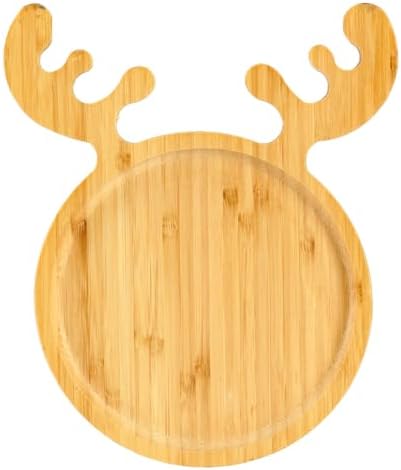 Amazon.com | BinaryABC Christmas Santa Hat Wood Serving Platters Wooden ...