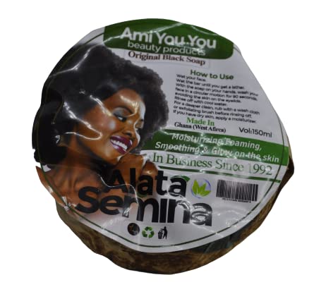 Amazon.com : Ami YouYou African Black Soap - 150ml Organic Soap Face ...