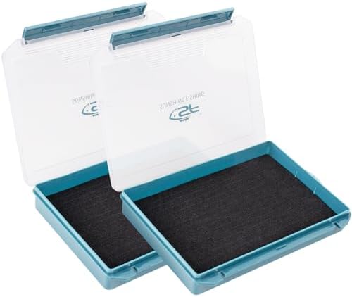 JIGBOX Fishing Jig Organizer Tackle Tray - Holds 50+ Jigs - Double ...