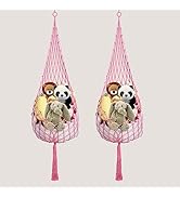 Amazon.com: 2PC Stuffed Animal Net or Hammock Macrame Toy Diaplay Plush ...