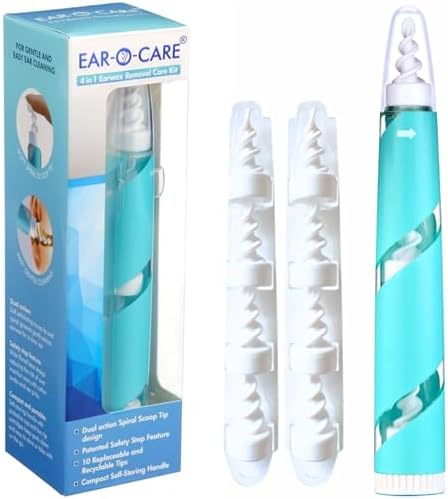 Ear-O-Care Premium Ear Wax Removal Tool - 4-in-1 Ear Care Products Kit ...